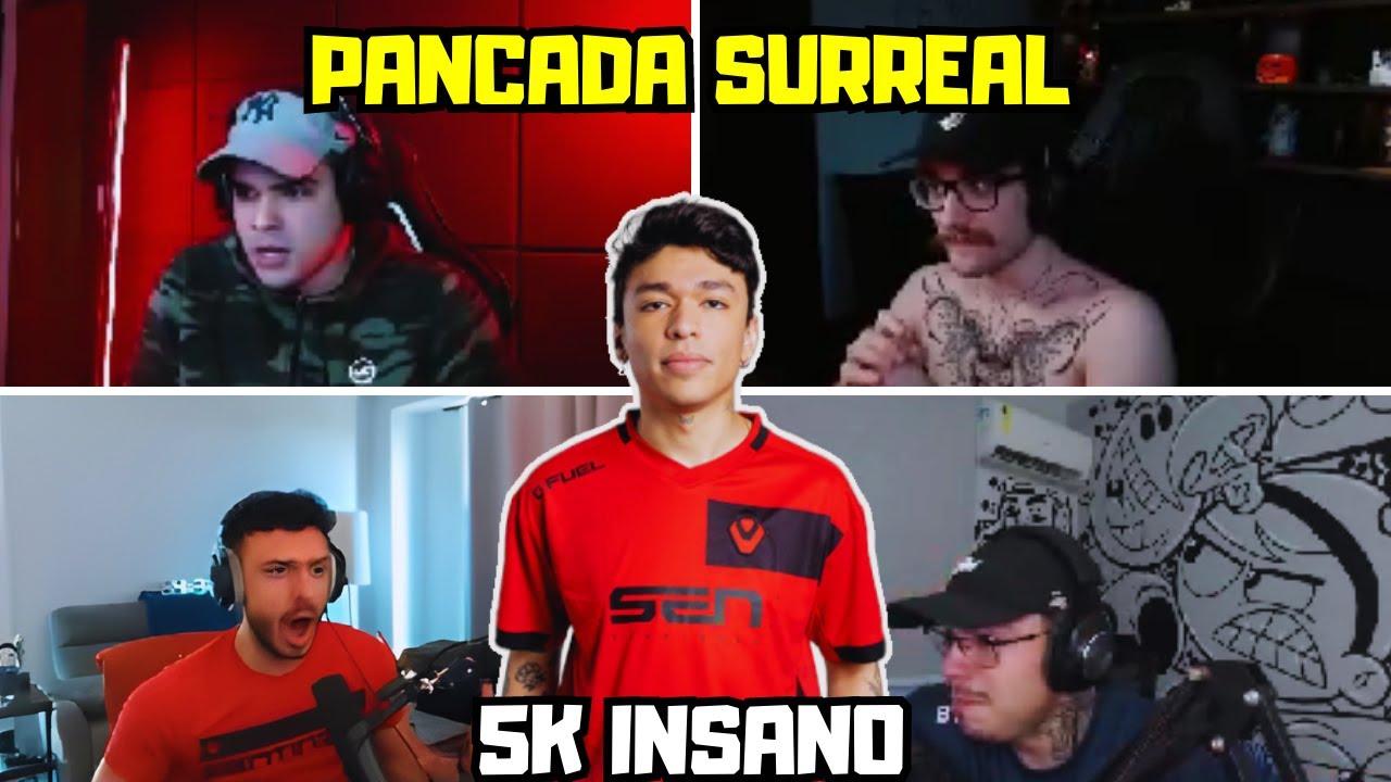 STREAMERS REAGEM AO ACE DO PANCADA - VALORANT CLIPS - YouTube