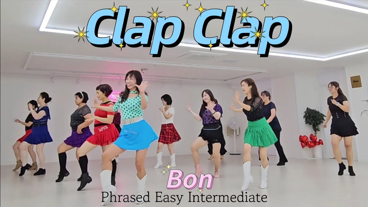 Clap Clap - Line Dance (Phrased Easy Intermediate) 수요심화반 7시 - YouTube