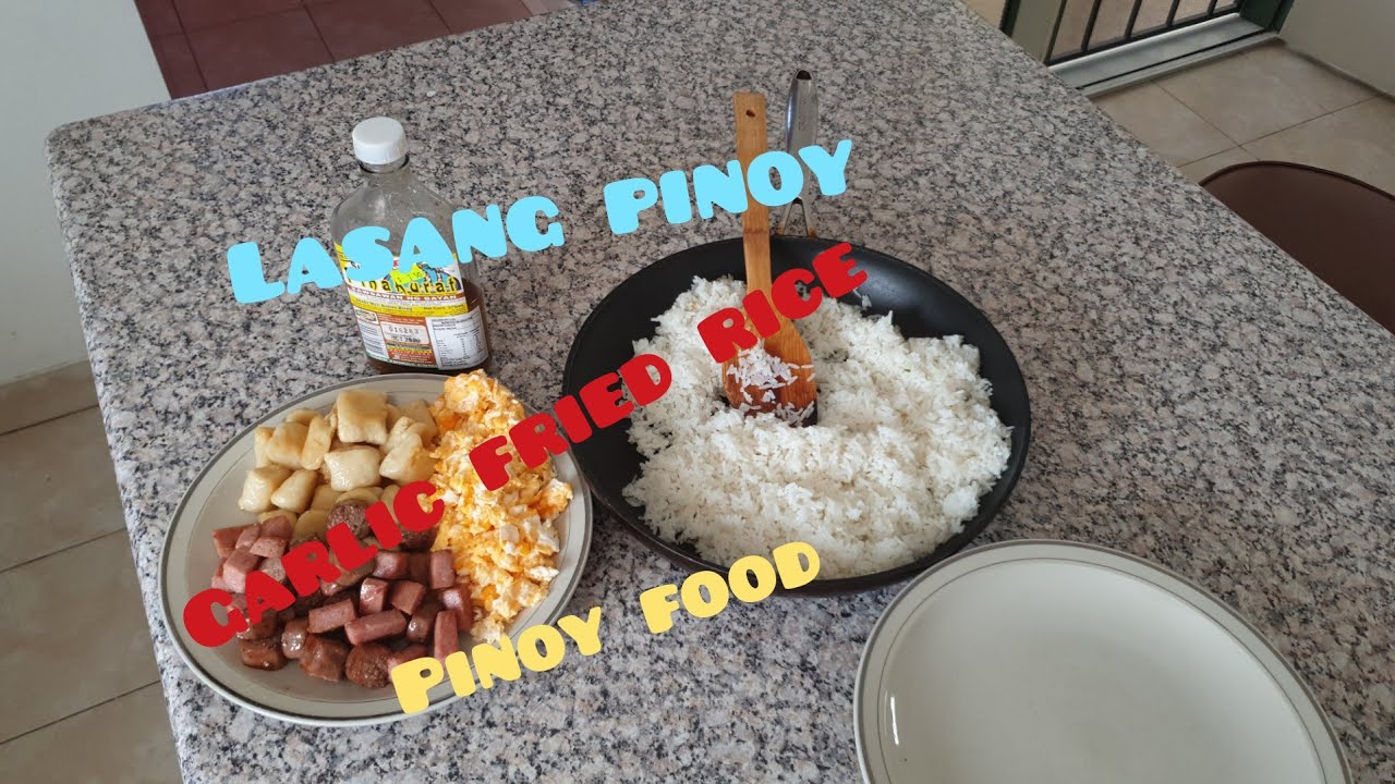 Garlic fried rice / lasang pinoy / pinoy food - YouTube