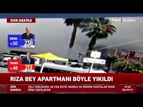 Rıza Bey Apartmanı böyle yıkıldı! O anlar kamerada
