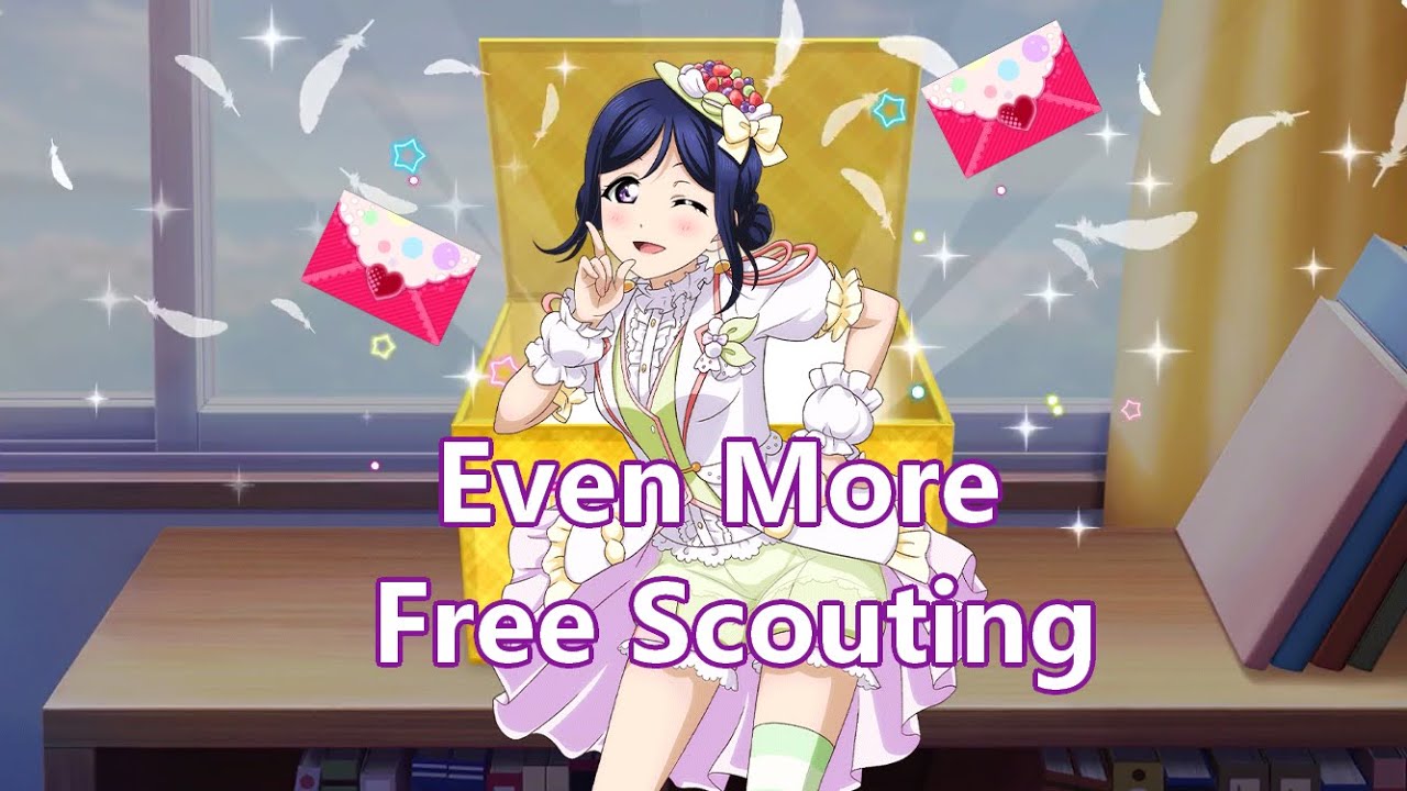 [LLSIF] MORE Free Holiday Scouting + Blue ticket mini scout - YouTube