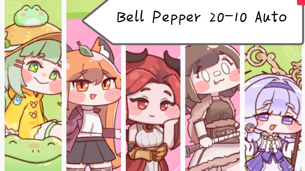 Trickcal: Chibi Go Bell Pepper 20-10 Auto using 4 Vivacious+2 Depressed ...