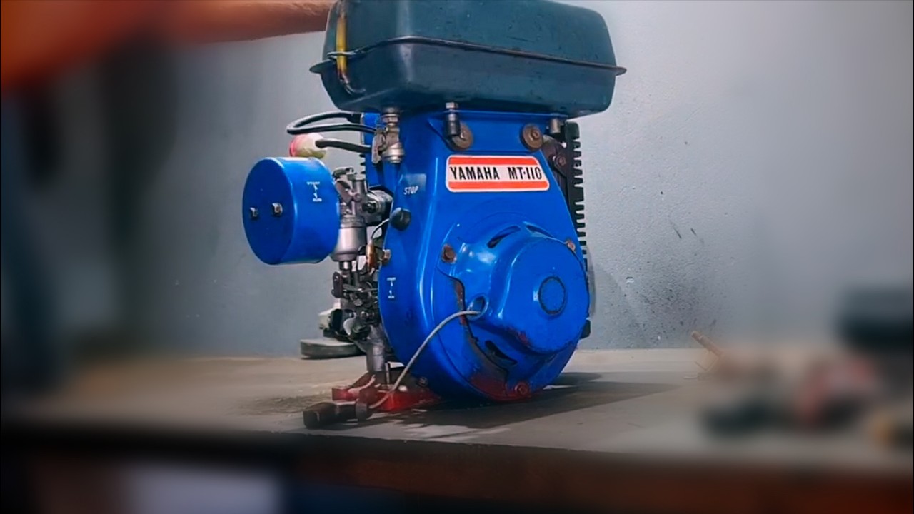 Mini bike 2stroke engine refresh Yamaha mt110 - YouTube