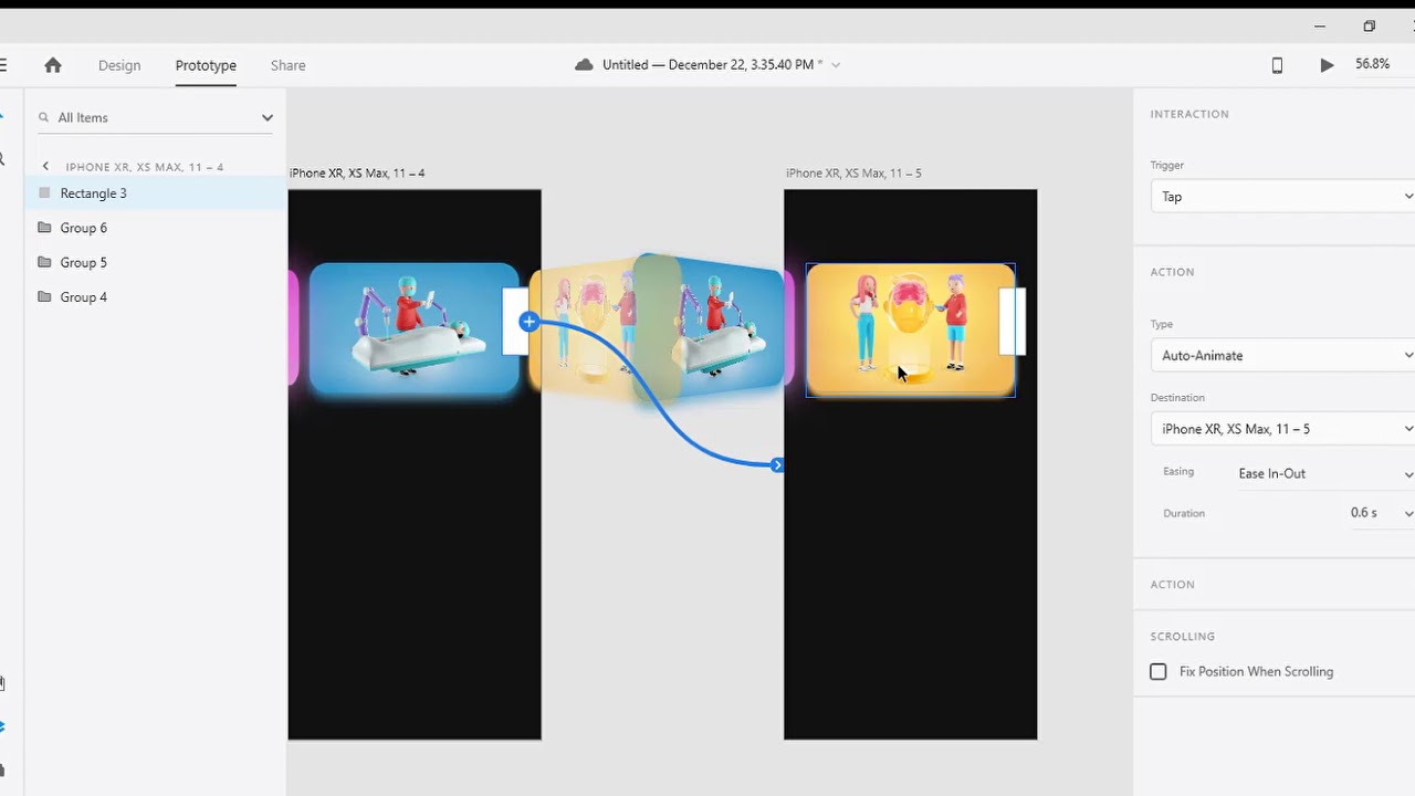 3D Transform using Adobe XD - YouTube