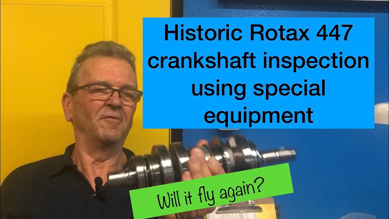 Rotax 447 (part 2) specialized crankshaft inspection - YouTube