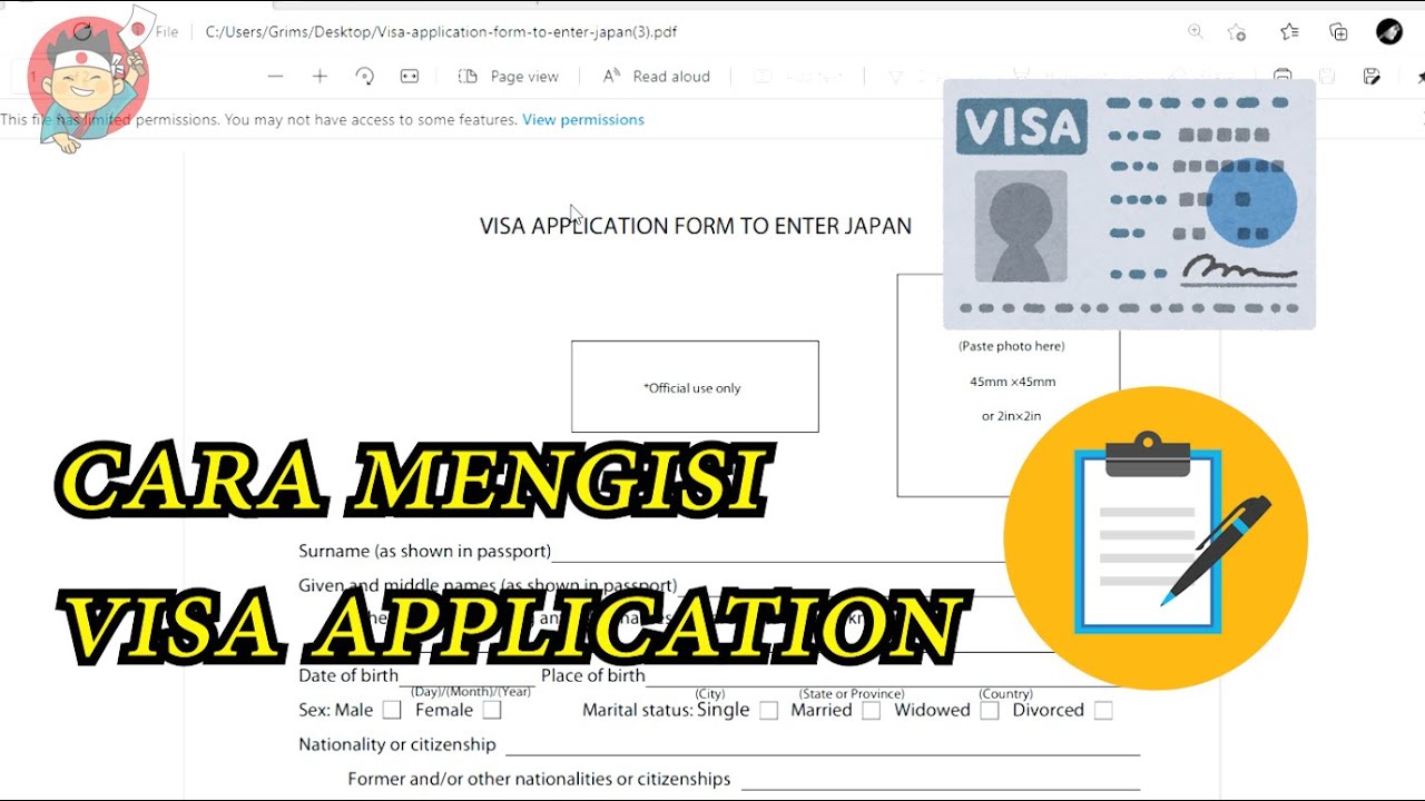 Inilah Tata Cara Pengisian Form Pengurusan Visa Jepang