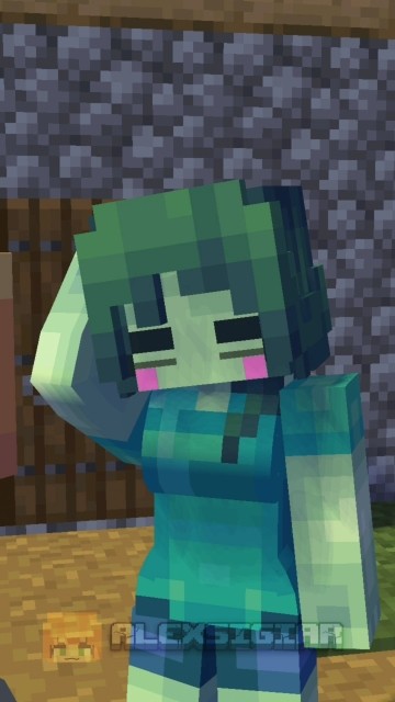 Zombie San - minecraft animation #shorts - YouTube