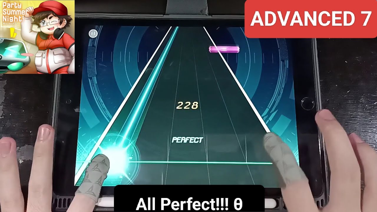 [COXETA] Party Summer Night! - [ADVANCED 7]「手元動画/All Perfect θ」 - YouTube