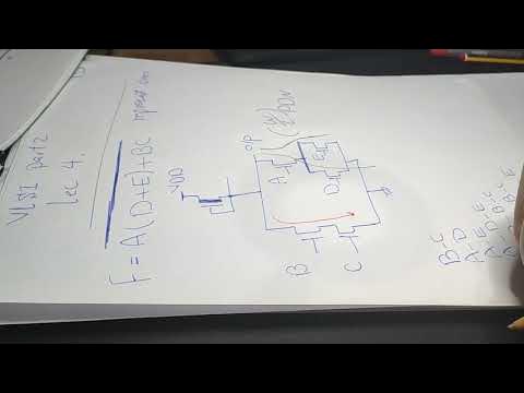 Digital electronics Design VLSI Lec04 (Combinational logic circuit +Euler path and Stick diagram ...