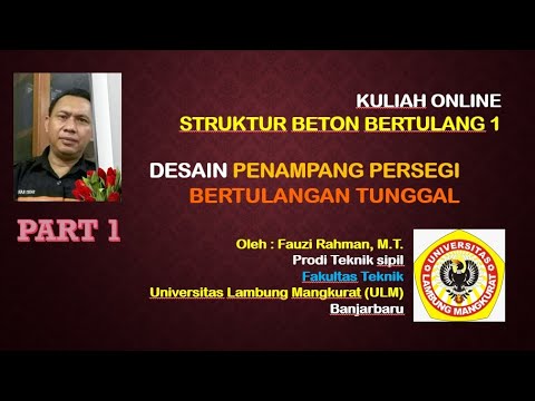 Kuliah online : [Struktur Beton Bertulang 1] "DESAIN PENAMPANG PERSEGI ...