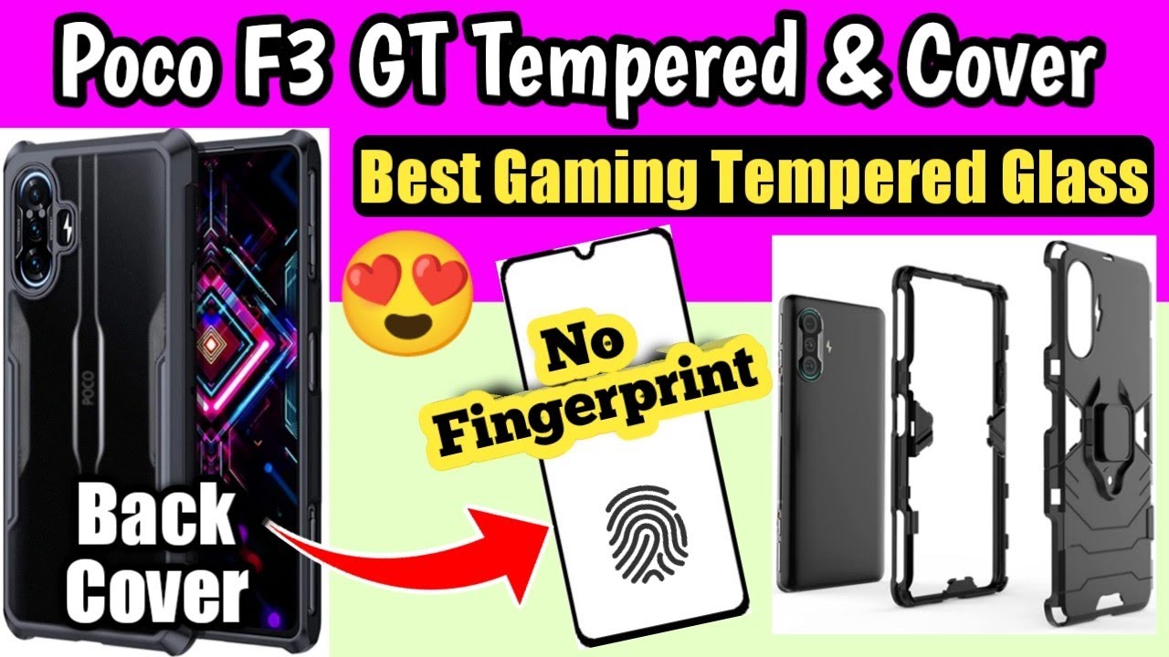 Poco F3 GT Tempered Glass | Poco F3 GT Back Cover | Poco F3 GT Gaming ...