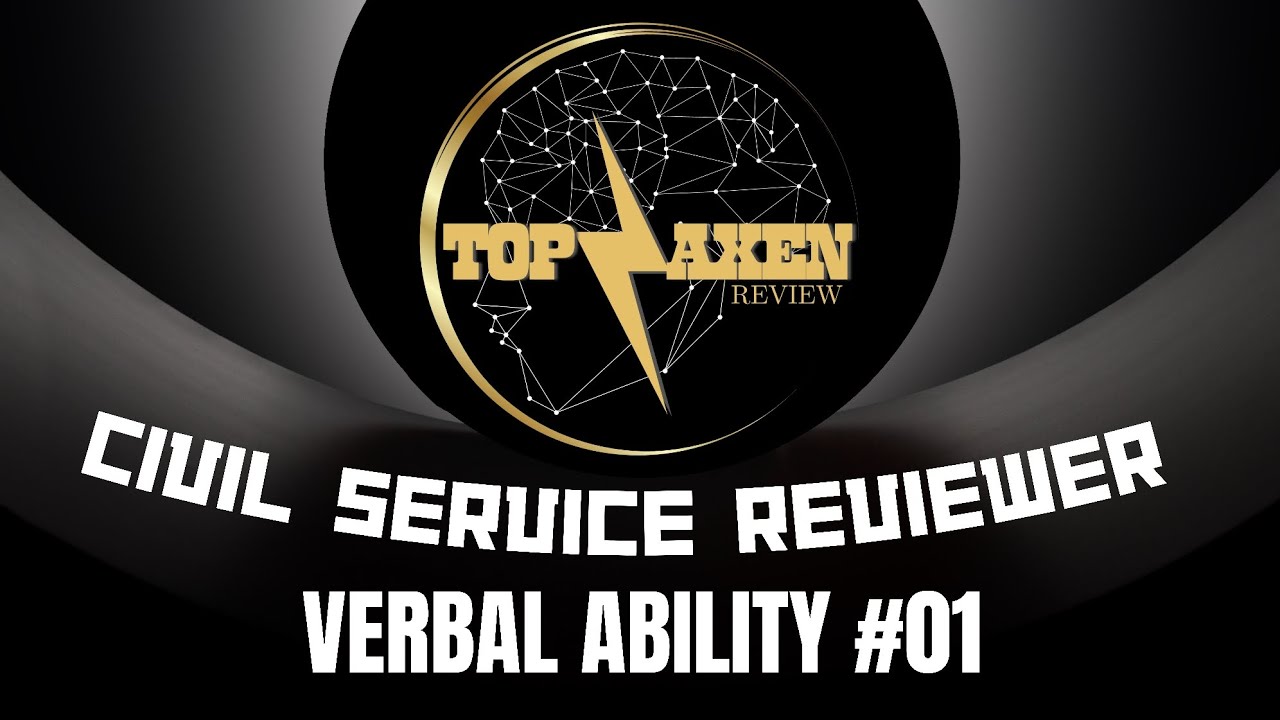 CIVIL SERVICE REVIEWER | PRACTICE TEST | 2023 | VERBAL ABILITY | 01 ...