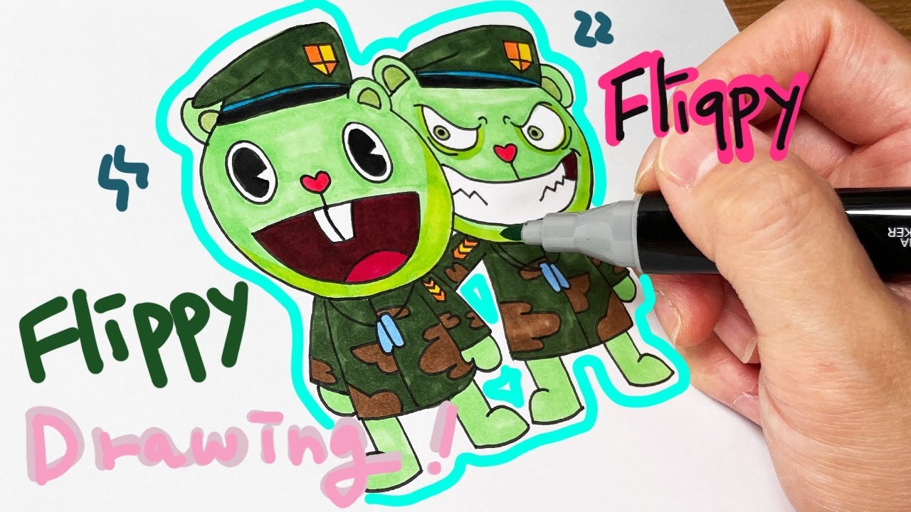 Drawing Flippy & Fliqpy - YouTube