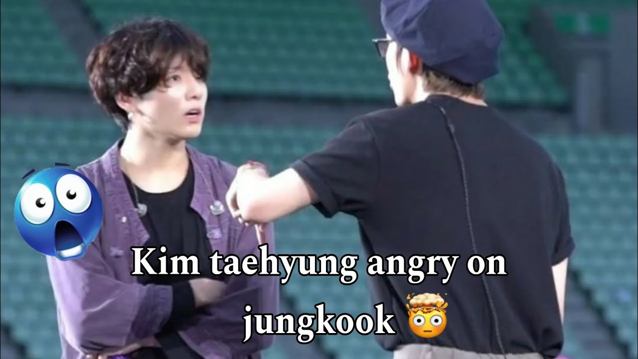 Bts kim taehyung angry on jungkook 😡🤯 #btsfunnymoments - YouTube