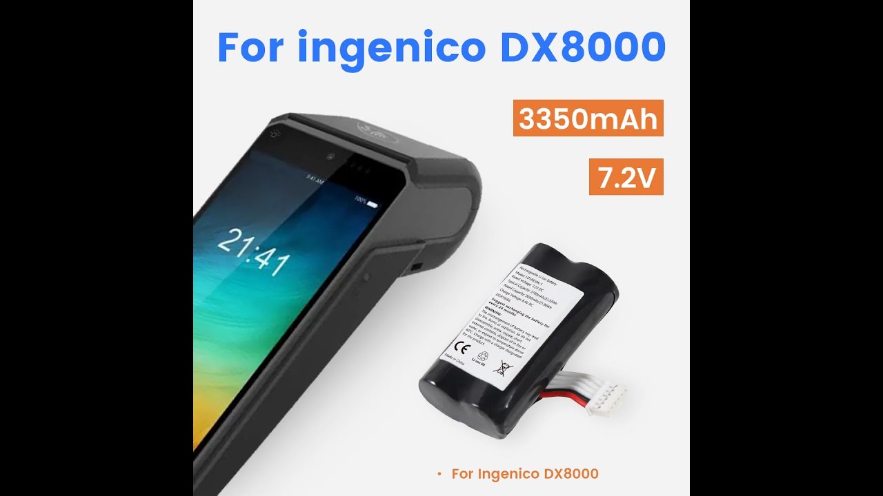 OEM Battery for ingenico DX8000 POS Machine - YouTube