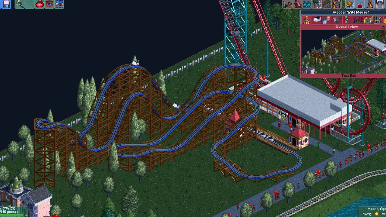 Open RCT 2 | Six Flags Belgium | Full Playthrough - YouTube