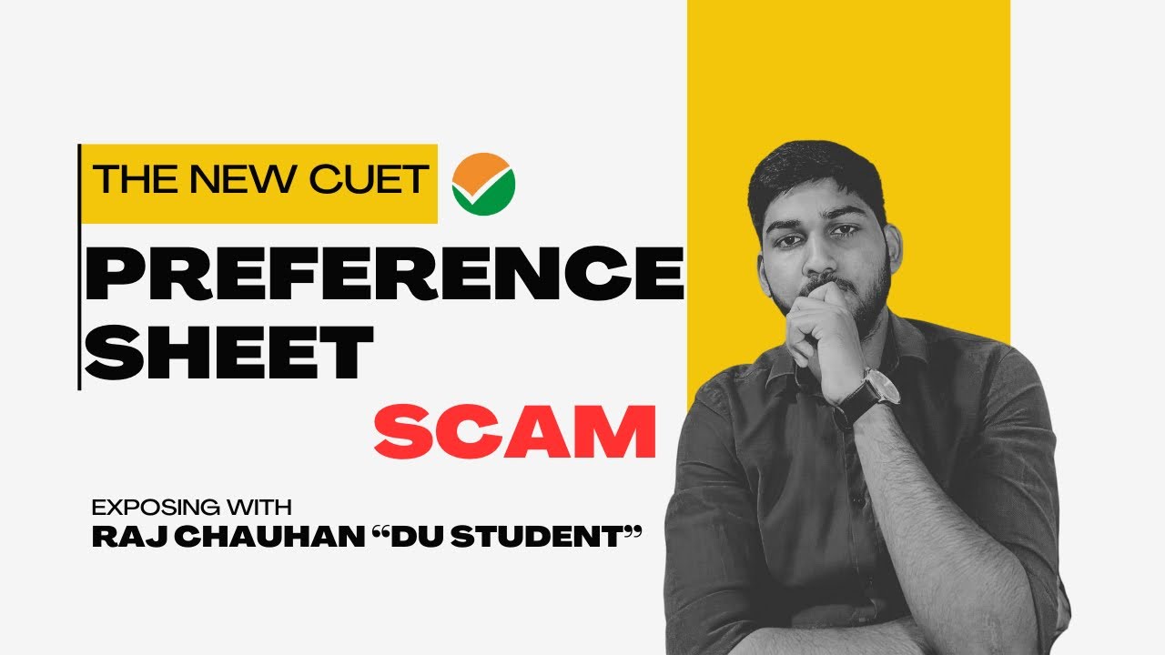 "Preference Sheet" Scam !! BE AWARE FROM THESE SCAMS || CUET 2025 - YouTube