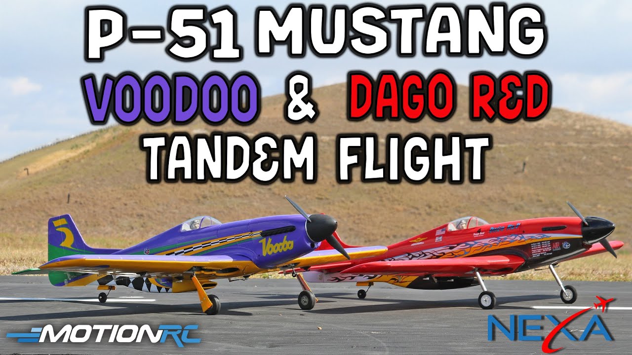 Racing the Nexa P-51 Dago Red and Voodoo Balsa ARFs | Motion RC - YouTube