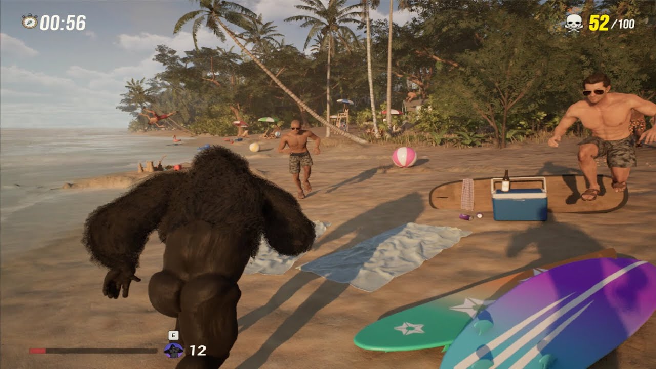 Gorilla Vs 100 Men Game Trailer - YouTube