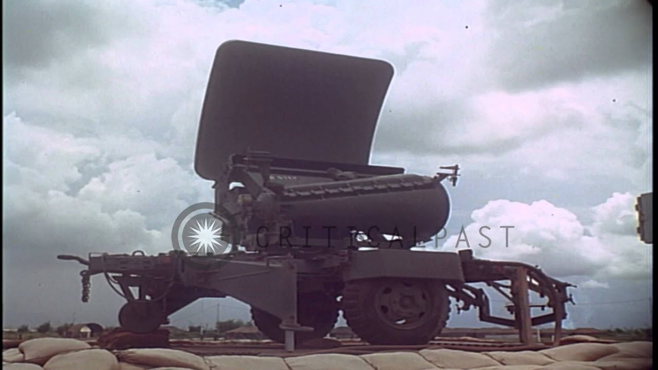 AN/MPQ-4 counter mortar radar screen rotates at a US 1st Infantry ...