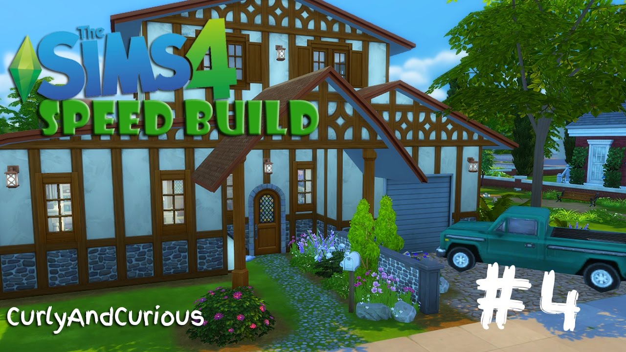 The Sims 4 - Rustic House - SPEED BUILD #4 [NewCrest] - YouTube