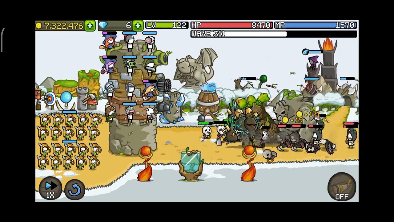 Grow Castle - Tower Defense Level 122 2 - YouTube