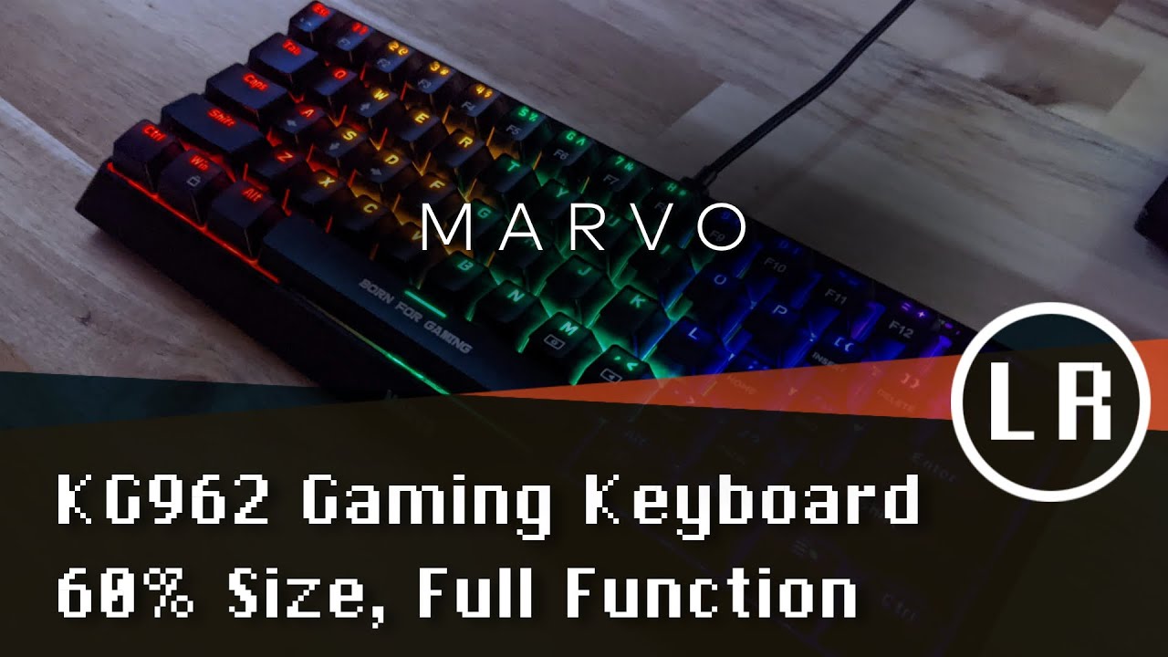 Marvo KG962 Gaming Keyboard: 60% Size, Full Function - YouTube