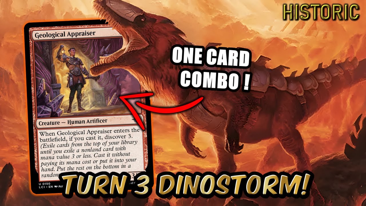DINOS CAN WIN FROM 1 CARD COMBO ON TURN 3 NOW... | Dinostorm | Historic ...