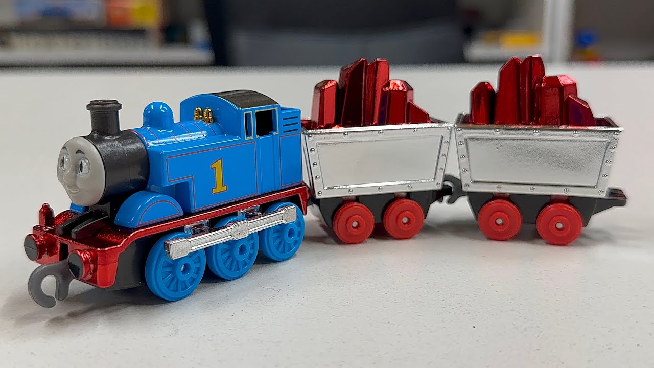 Thomas Ruby Special Chrome Train - Mattel 80th Anniversary plus Barrel ...