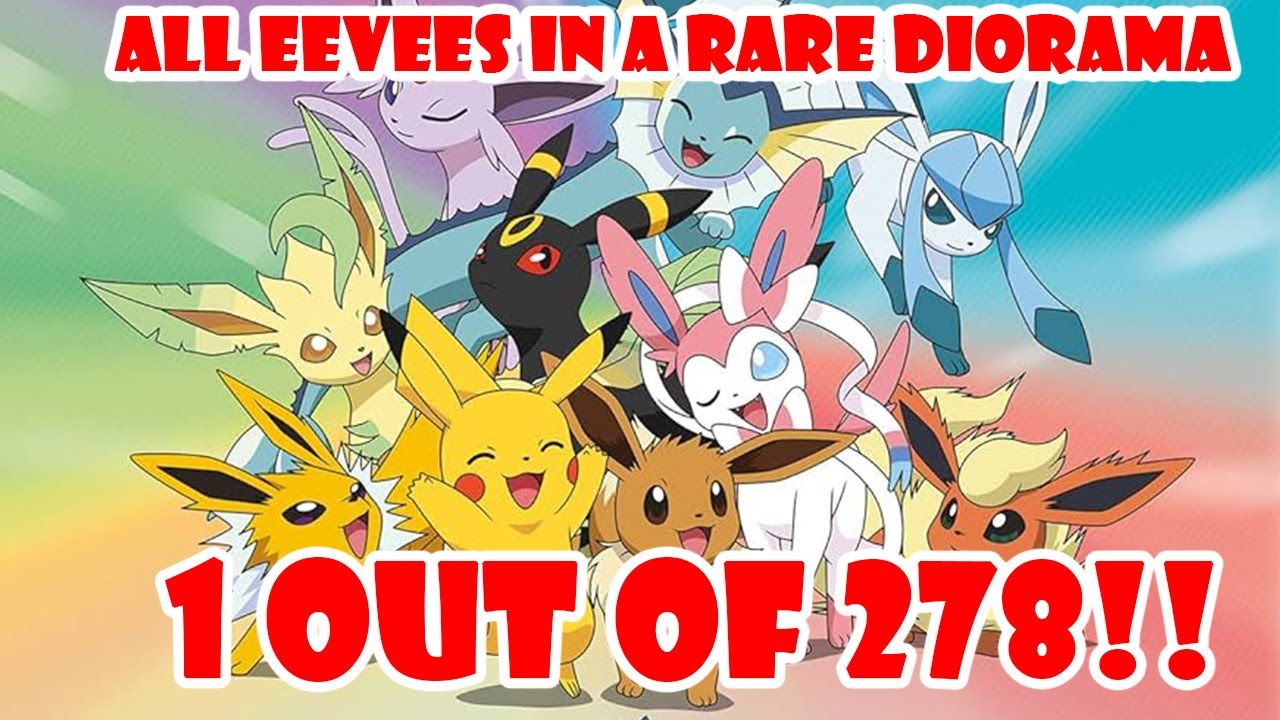 All Eevee's Evolutions Statue mix with Mimikyus (DM Studio) - YouTube