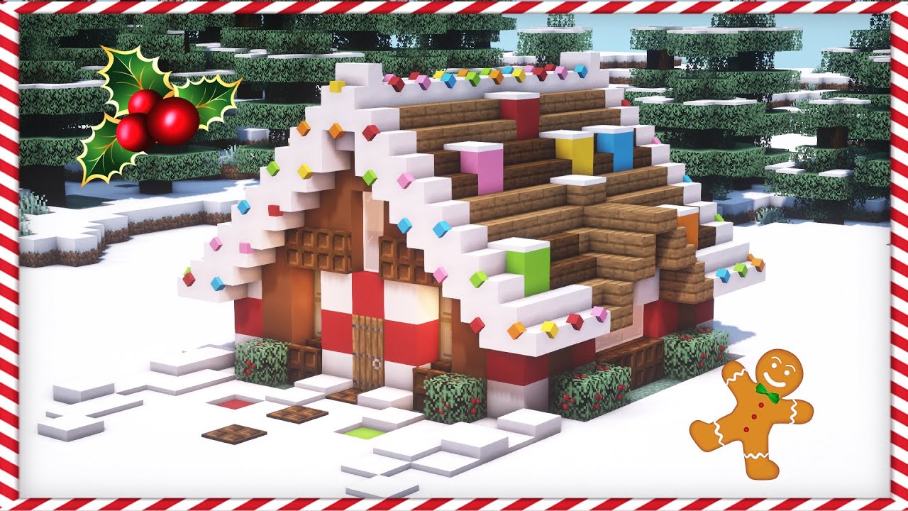 Minecraft | Gingerbread House Building Tutorial (CHRISTMAS SPECIAL) - YouTube