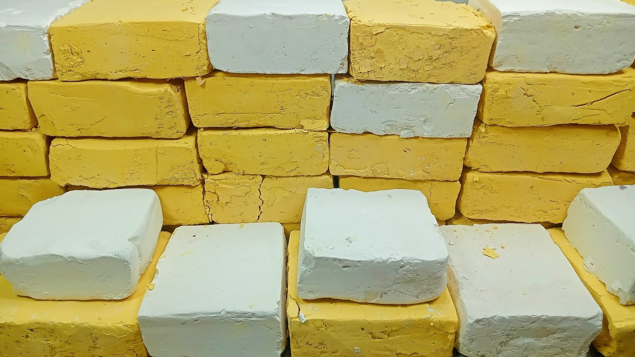 Golden+White Soft gym chalk blocks mass crush | crispy | crunchy ...