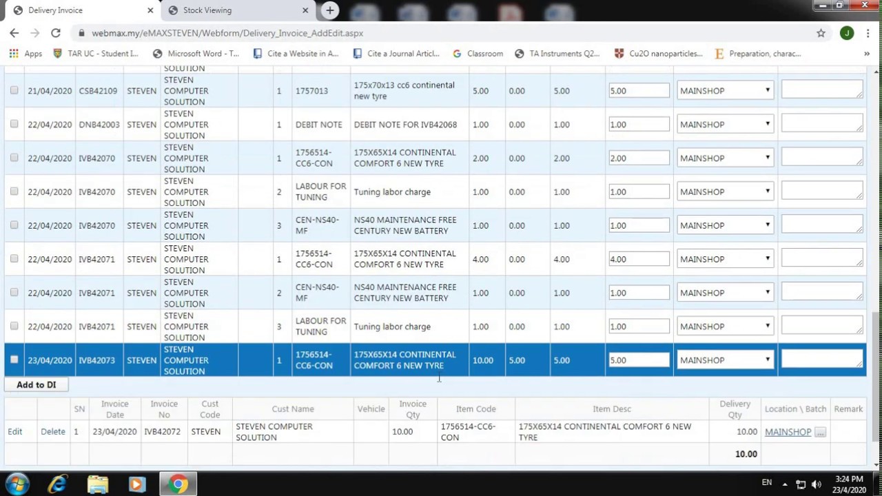 Webmax Tutorial - [DELIVERY INVOICE] - YouTube