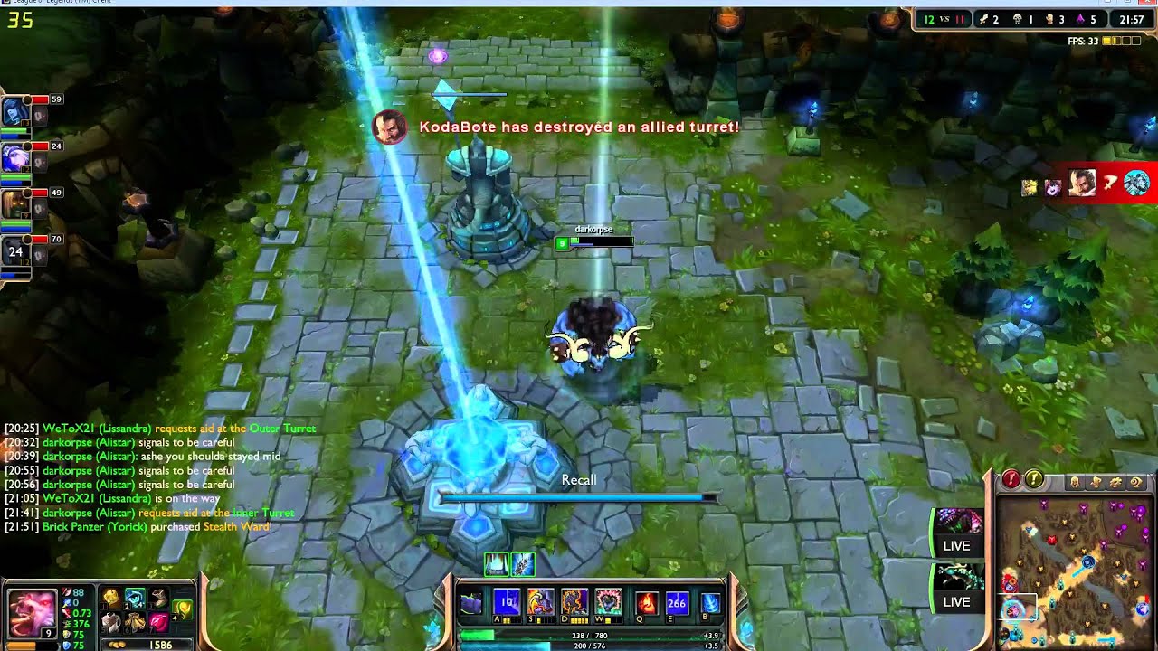 League of Legends: Duo Queue! Getting Brick Panzer Placed! (Game #7 ...