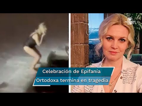 Mujer muere ahogada al lanzarse a un río congelado en Rusia