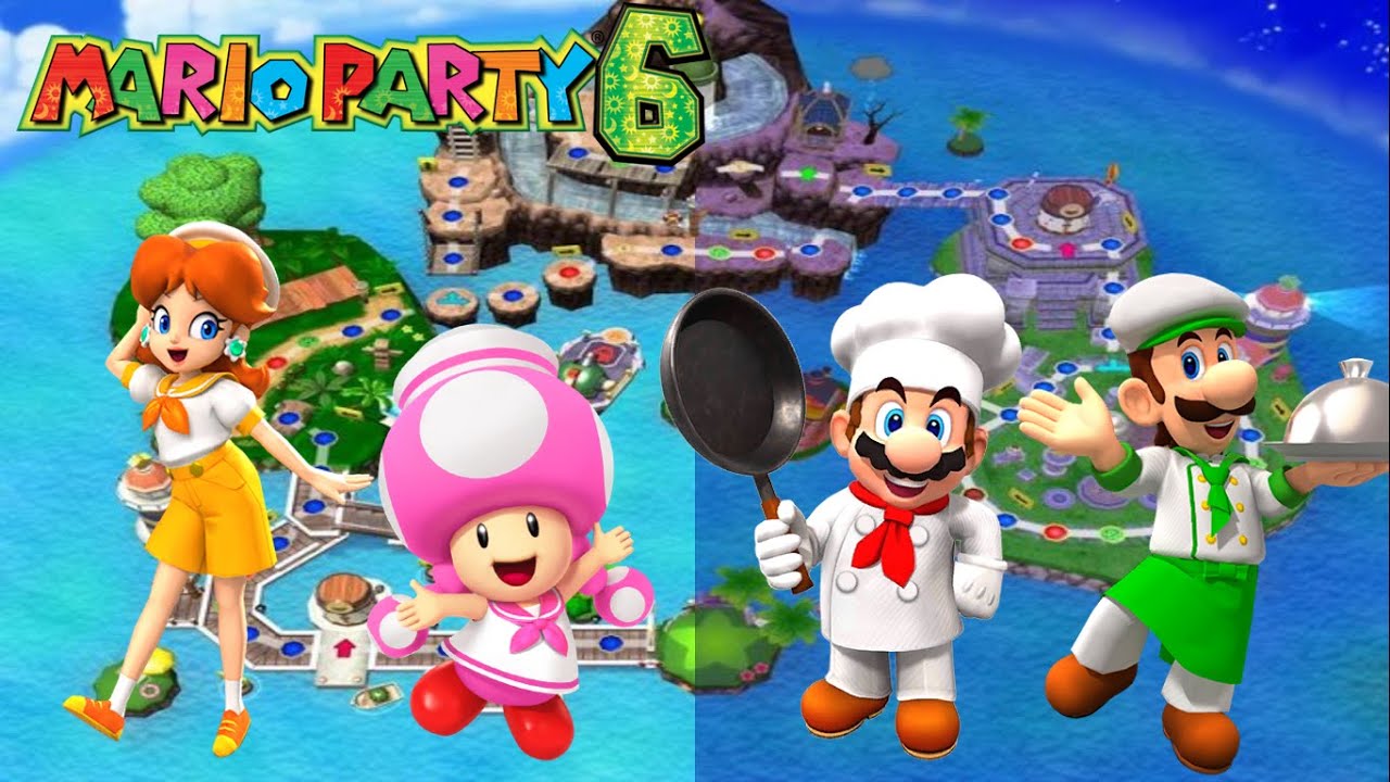 Mario Party 6 - SAILORS vs CHEFS at Castaway Bay - YouTube