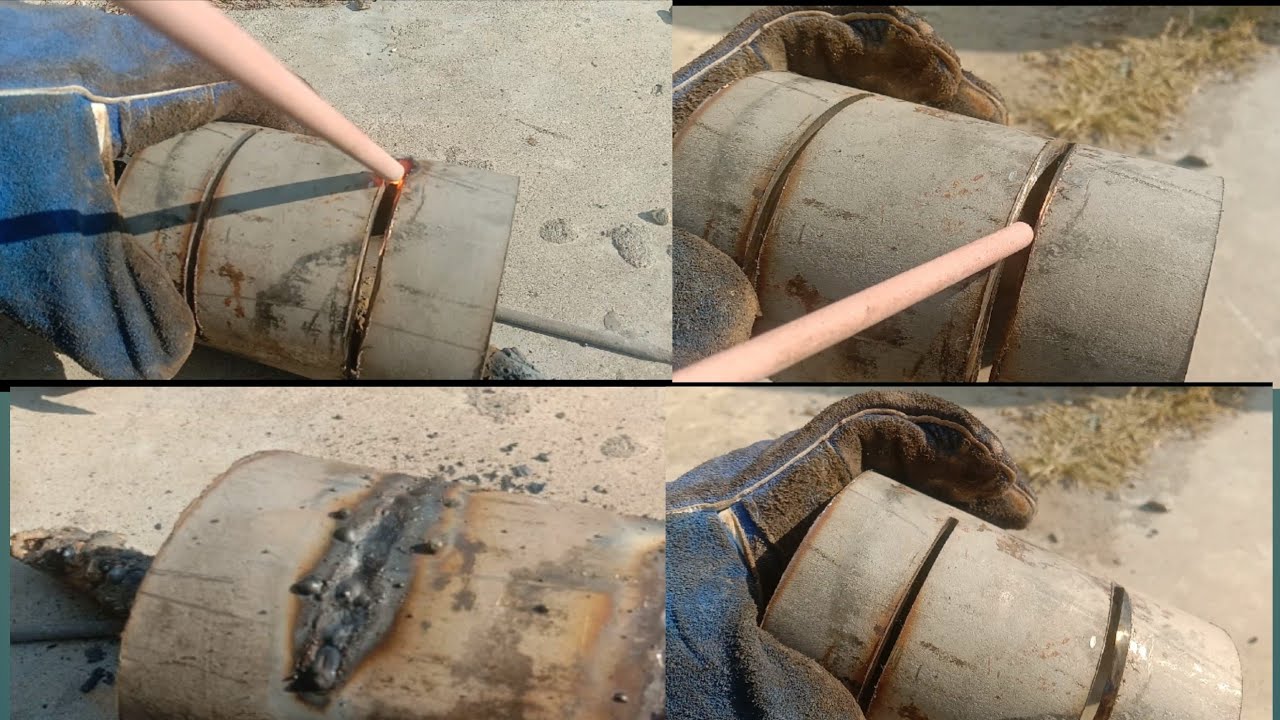 Large gap welding | Fill in very Large gap in pipe - YouTube
