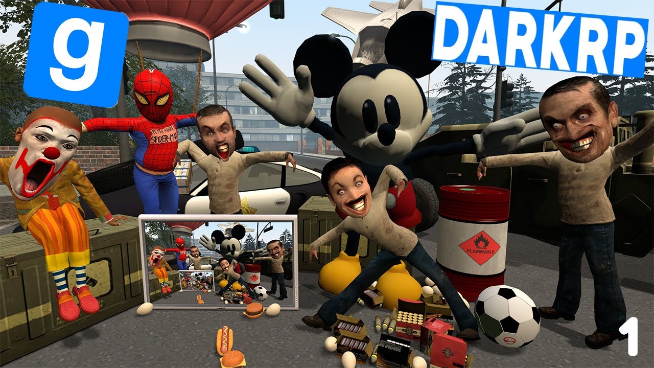 JE ME VENGE DE MICKEY (il pète un câble) | GMOD DRAKRP 1/2 - YouTube