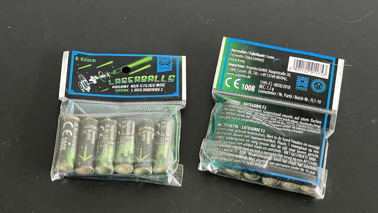 Laserballs : Argento Fireworks : F2 Stijgtol - YouTube