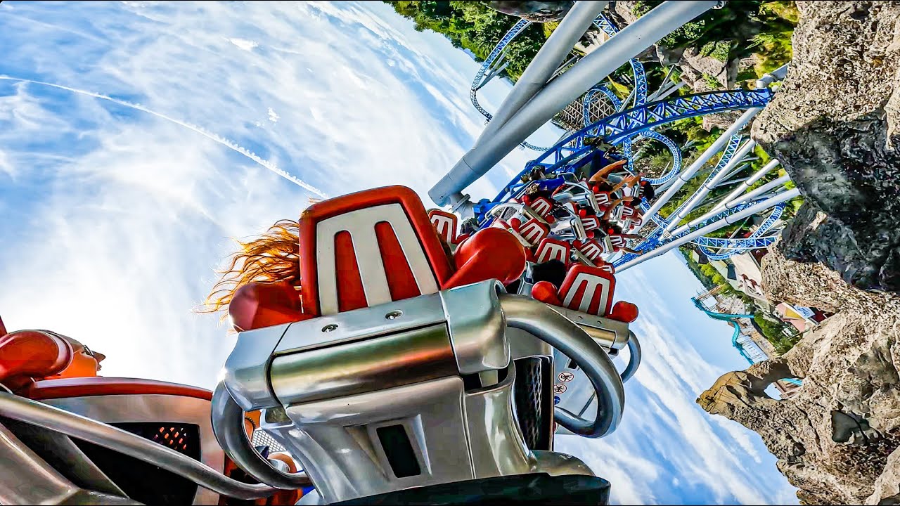 Blue Fire Europa Park - Backseat WIDE POV 4K60FPS - YouTube