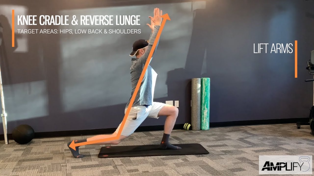 Hip Mobility Combo - Knee Cradle + Reverse Lunge - YouTube
