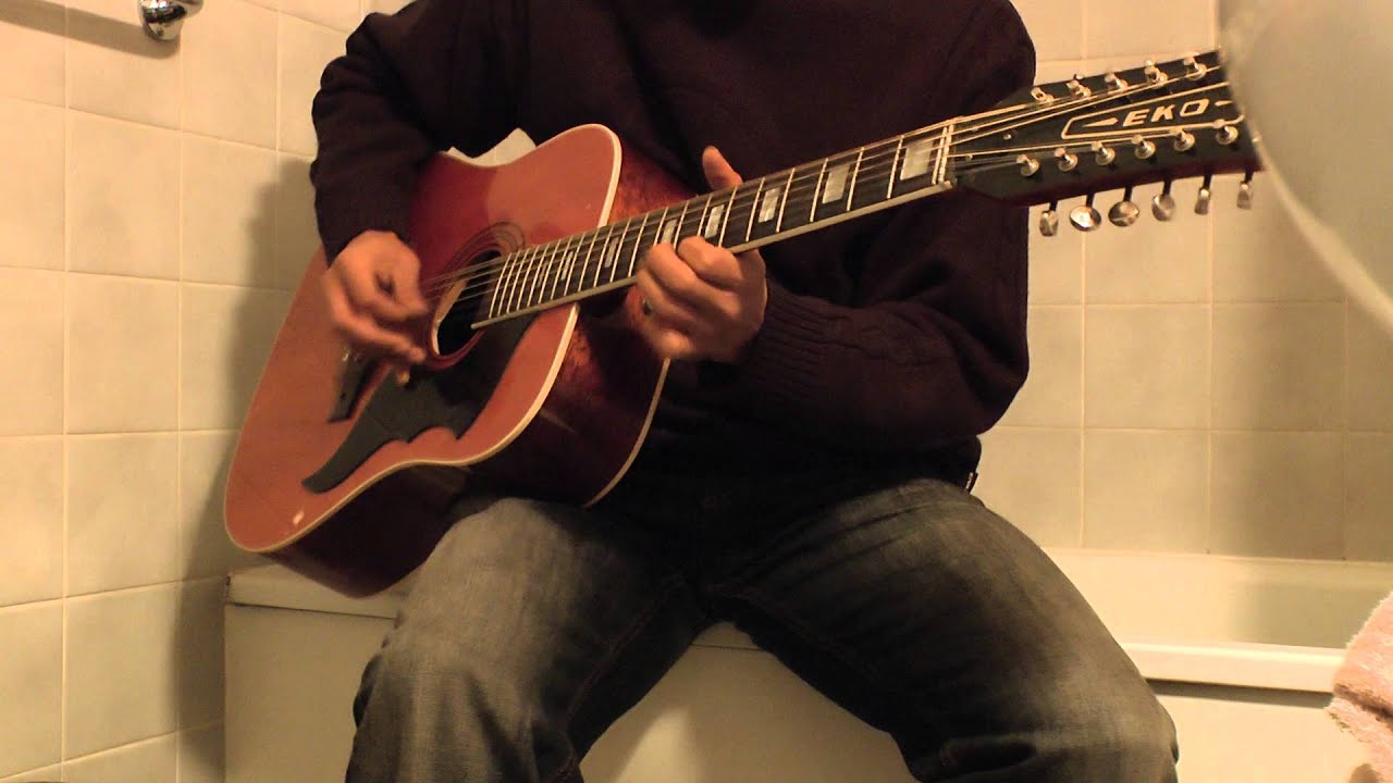Texas E shuffle acoustic - Eko Ranger Guitar 12 strings - YouTube