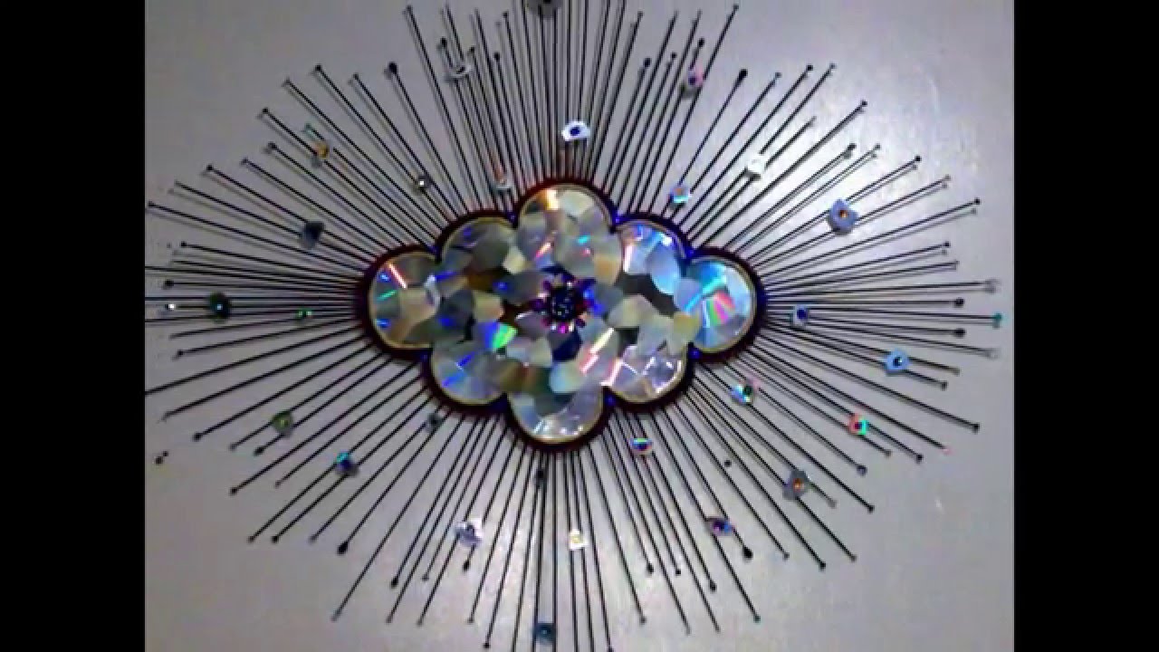 STARBURST WALL MIRROR from used cd - YouTube
