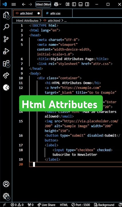 Html Attributes Coding Webdesign Webdevelopment Html Css Shorts Shortsfeed Youtube
