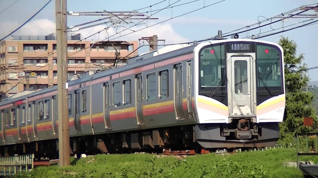 E129系B21編成 信越本線下り普通451M 新潟→村上 - YouTube