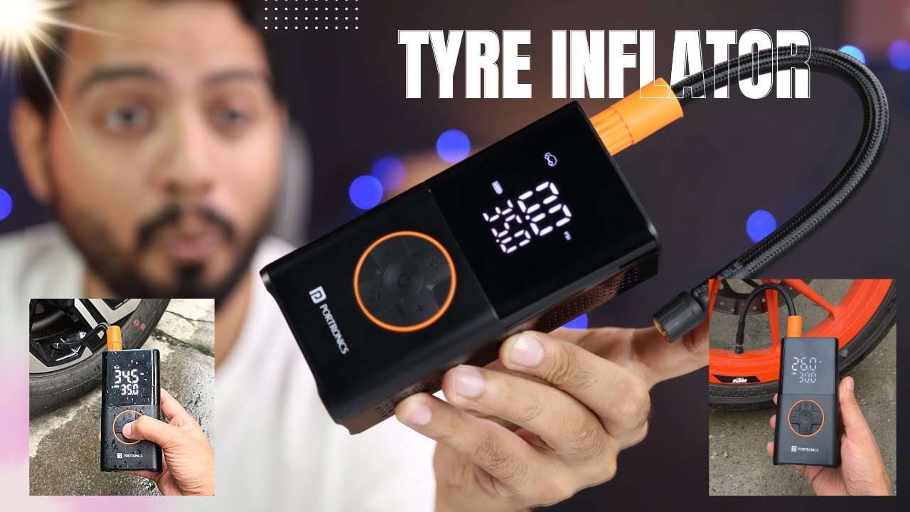 Portronics Vayu 3.0 tyre Inflator with 150 PSI Pressure *UNBOXING ...