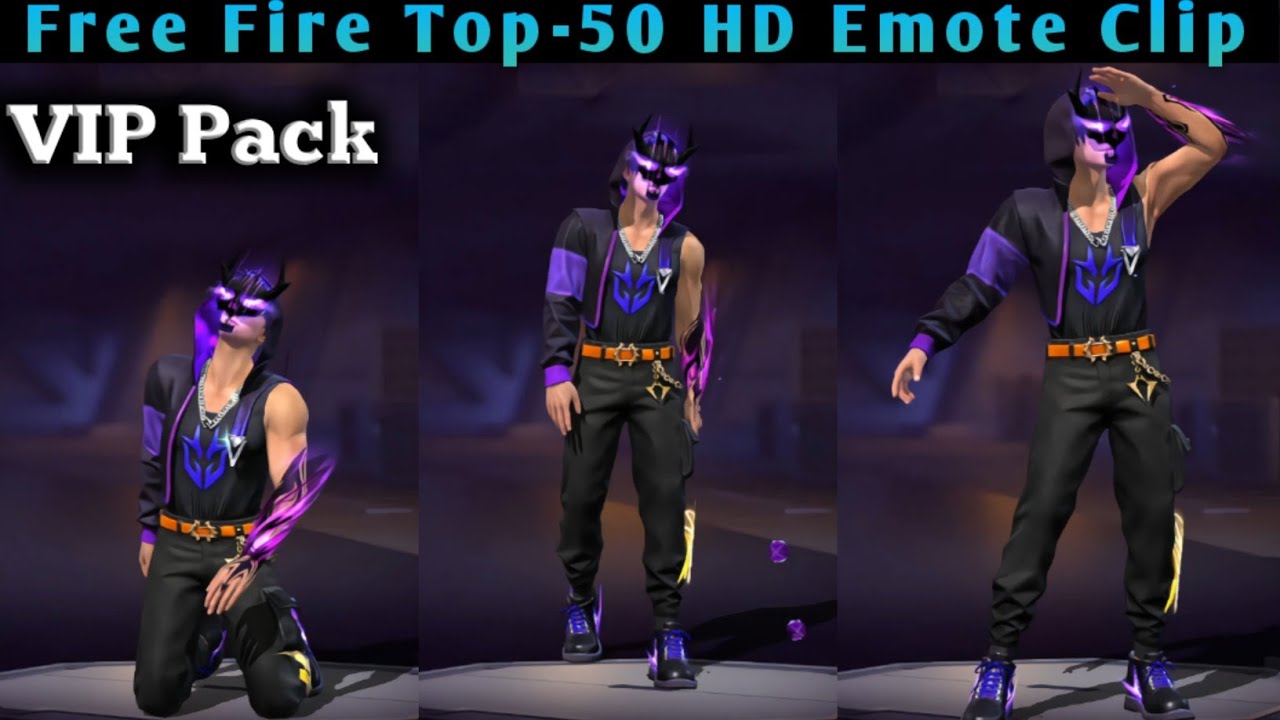 Free Fire VIP Clips pack | Free Fire Paradox bundle Emote clip | FF HD ...