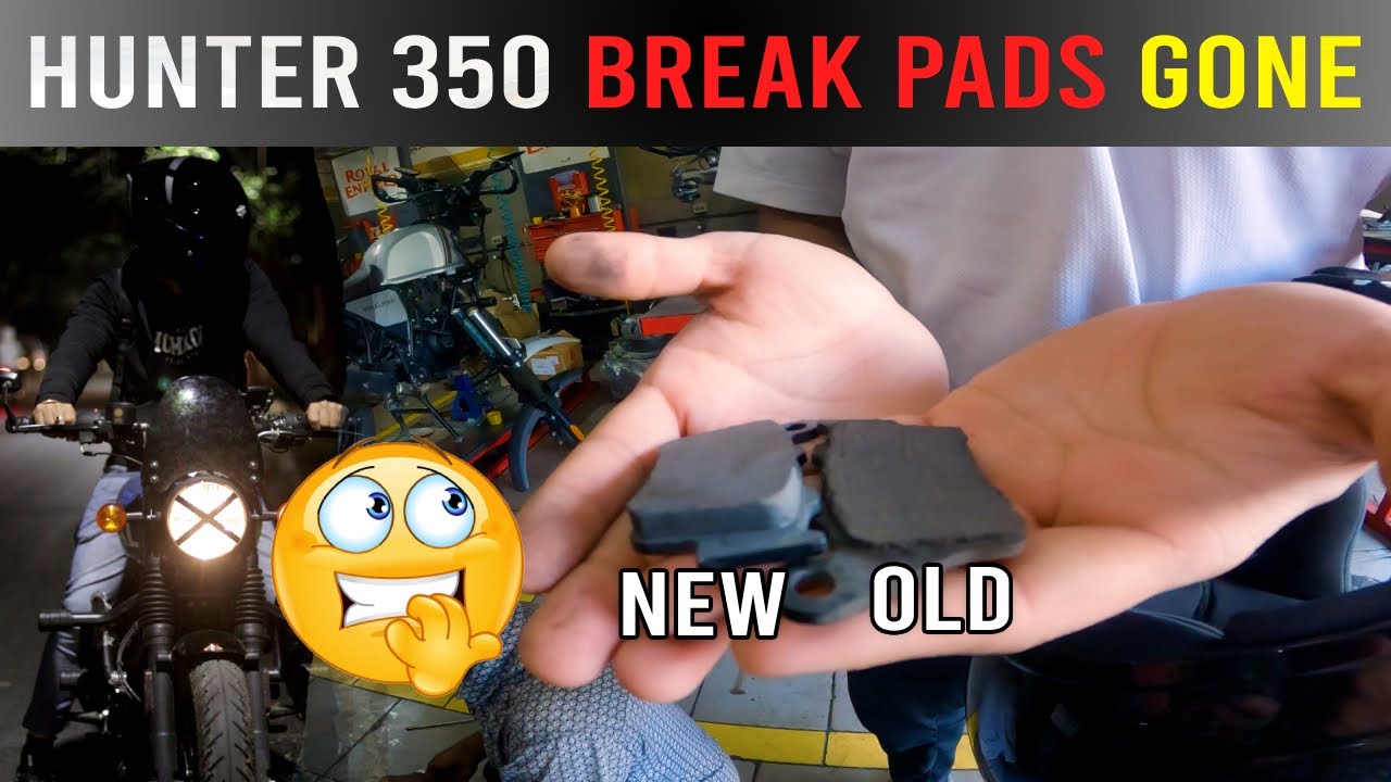 Hunter 350 Rear Break Pads Change | So Cheap? 😍 - YouTube
