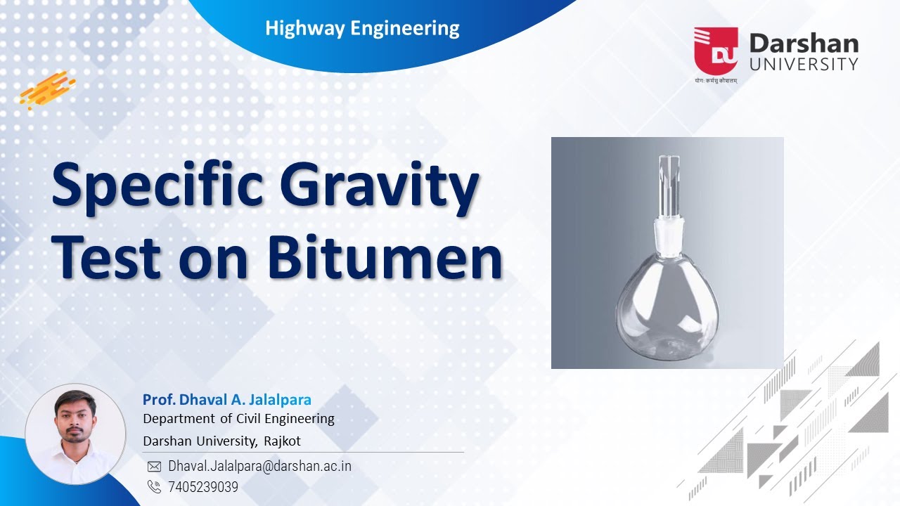 Specific Gravity Test for Bitumen | Transportation Engineering ...