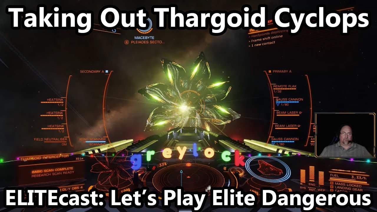 Taking Out Thargoid Cyclops this week on ELITEcast: Humans Strike Back ...
